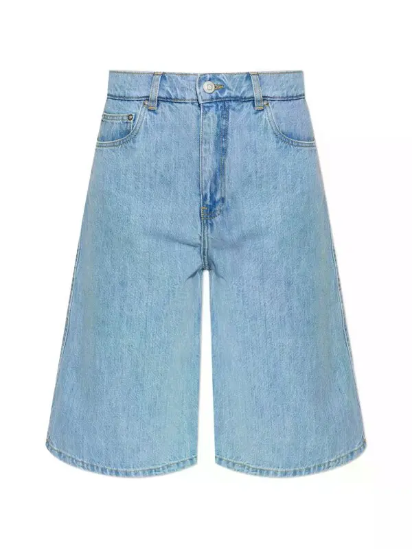 Coperni Belt-detail Shorts - Blue