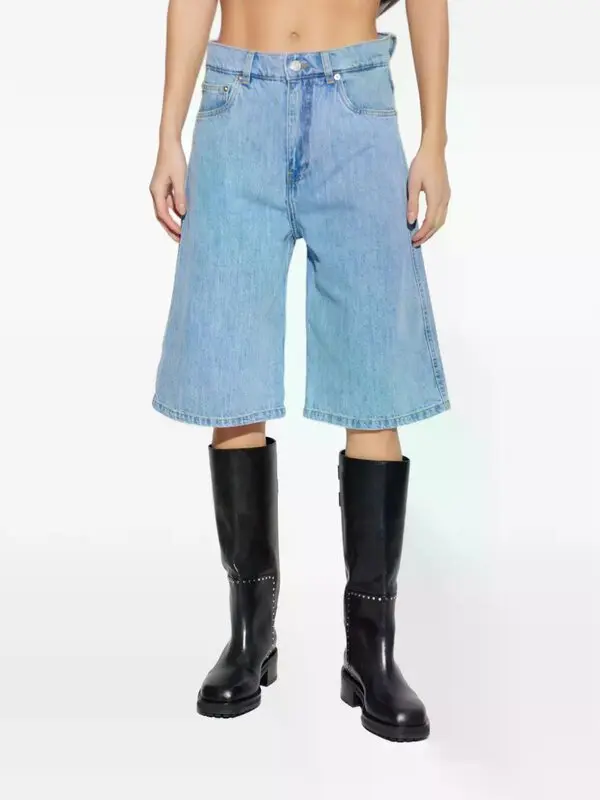 Coperni Belt-detail Shorts - Blue