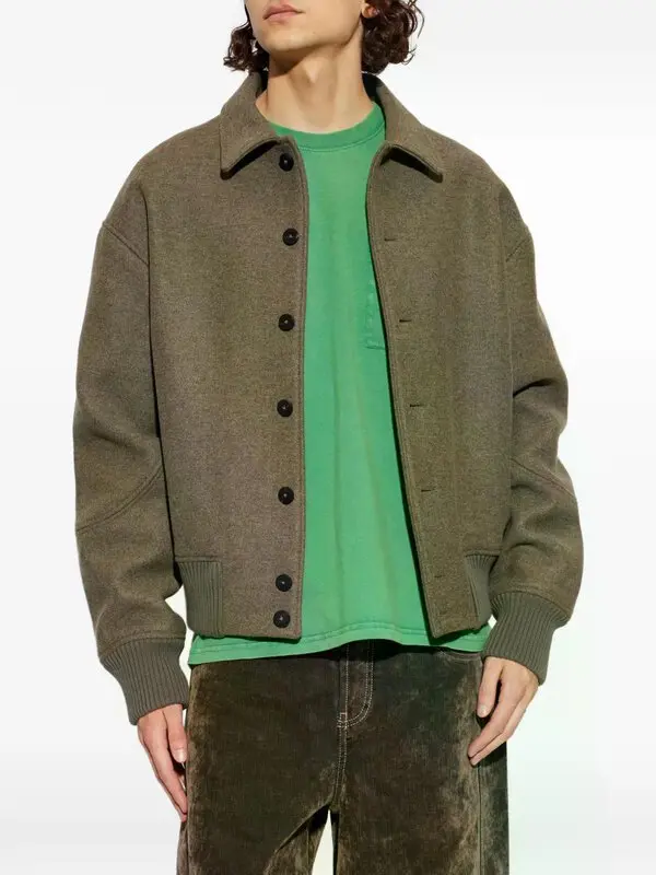Jacquemus Button Collar Jacket - Brown