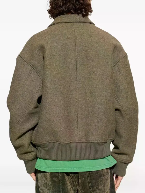 Jacquemus Button Collar Jacket - Brown