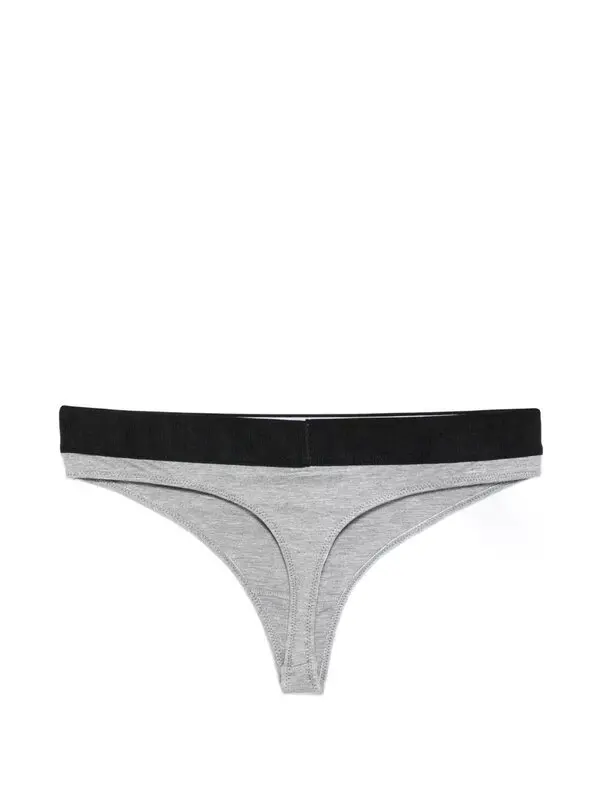TOM FORD Logo-waistband Thong - Grey