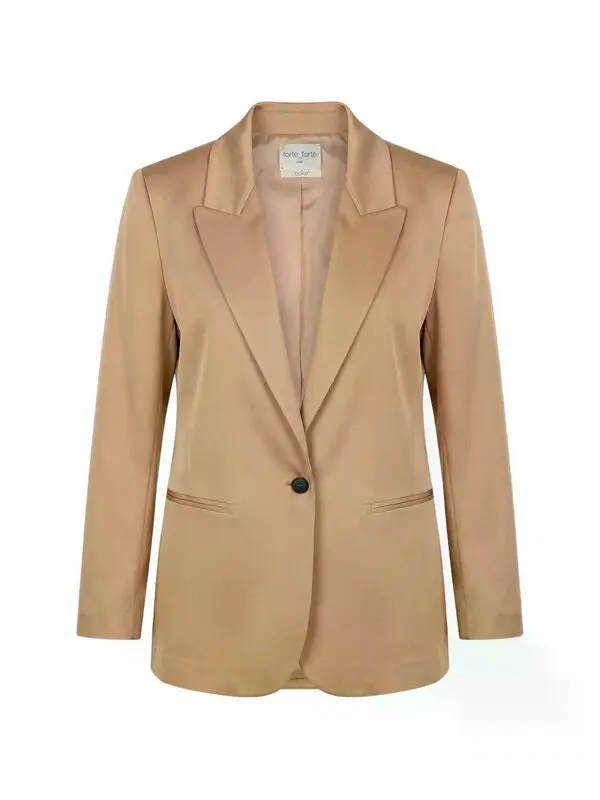 FORTE_FORTE Notched Lapel Single-button Jacket