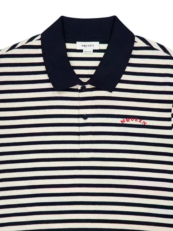 Alexander McQueen Striped Polo Shirt
