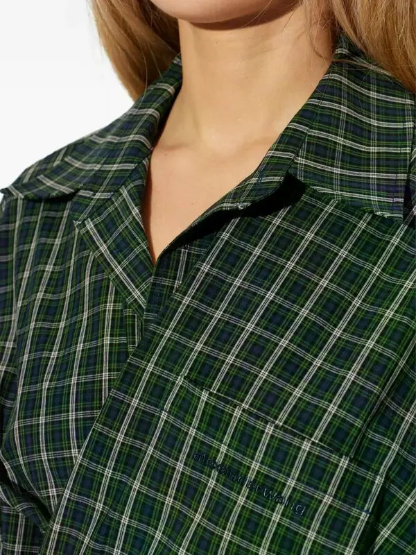 green emerald velvet dress 100% Cotton Forest Green Plaid Mini Dress - All Dresses