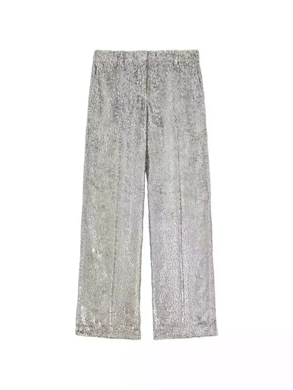 Stella McCartney Fil-coupé Trousers - Silver