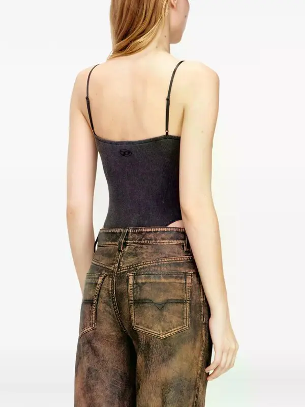 DIESEL® T-ley Ribbed Bodysuit - Grey