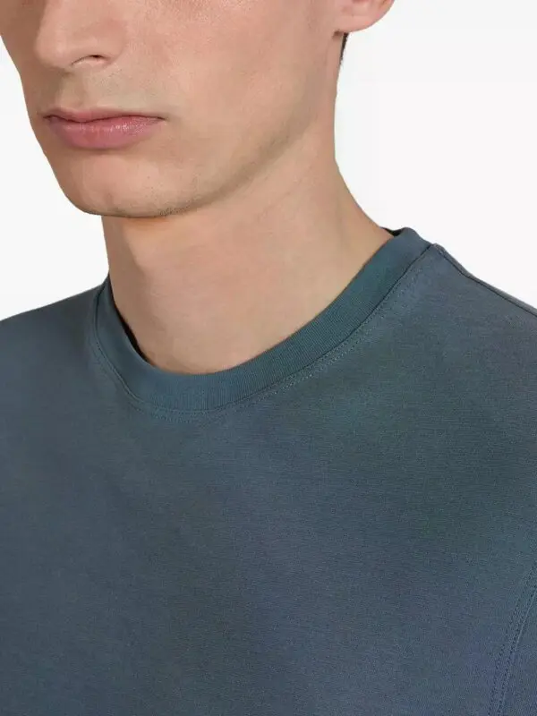 SLOWEAR Slim-fit Organic Cotton T-shirt - Blue