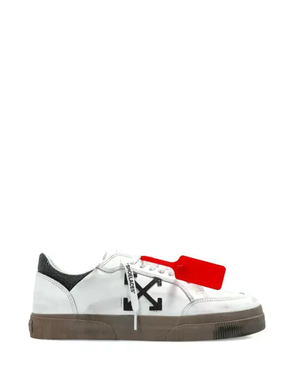 Off-White Arrow-motif Leather Sneakers - White