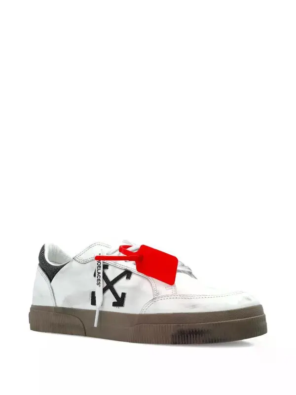 Off-White Arrow-motif Leather Sneakers - White