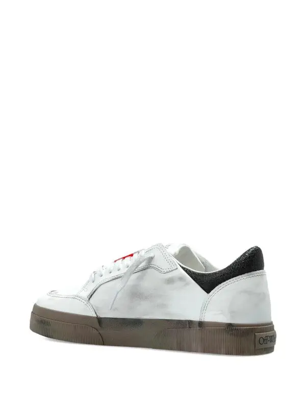 Off-White Arrow-motif Leather Sneakers - White