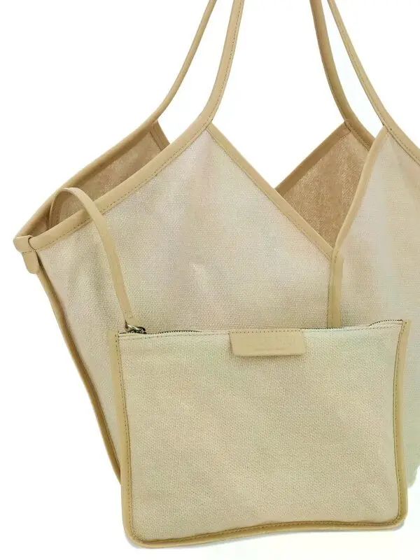 Hereu Leather-trim Tote Bag - Neutrals