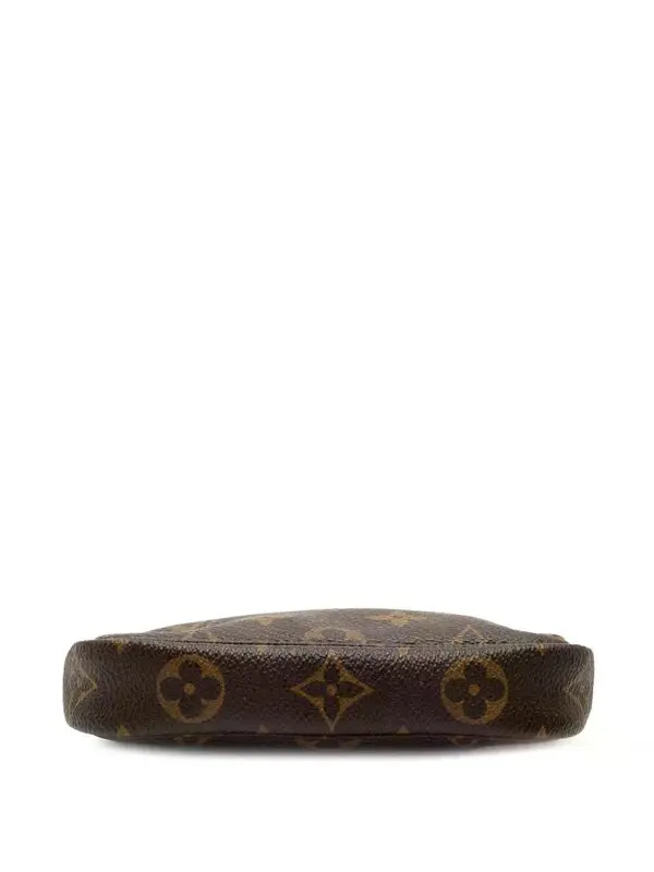 LOUIS VUITTON 2007 Monogram Mini Pochette Accessoires Handbag - Brown