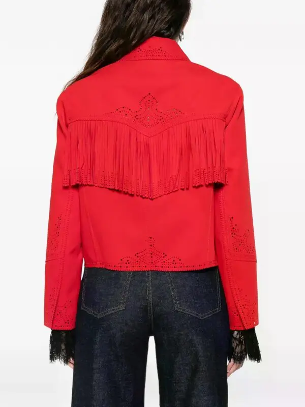 Ermanno Scervino Fringe Laser-cut Jacket