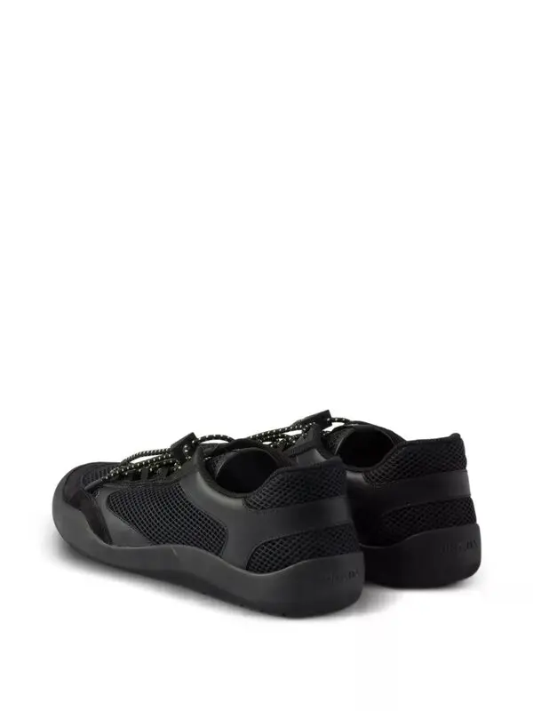 Prada Speedrock Panelled Sneakers - Black