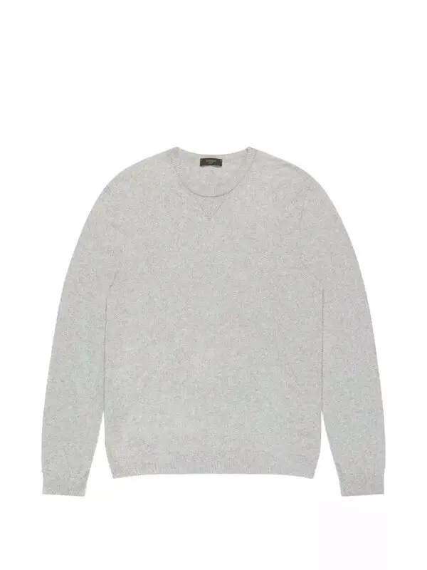 ZANONE Bouclé Crew-neck Sweater - Grey