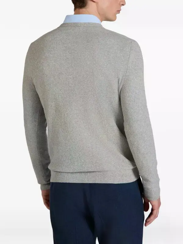 ZANONE Bouclé Crew-neck Sweater - Grey