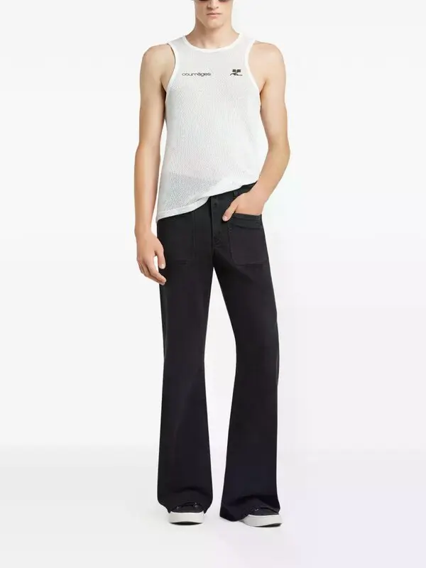 COURREGES Logo Graphic Tank Top