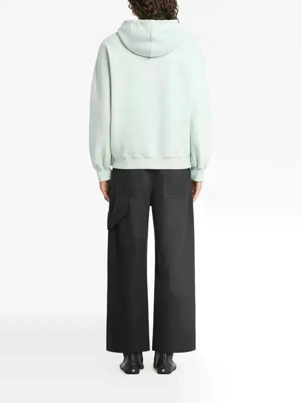COURREGES Kangaroo-pocket Hoodie - Green