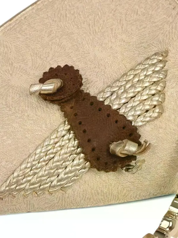 Dior 2003 Applique Leather Saddle Handbag - Neutrals