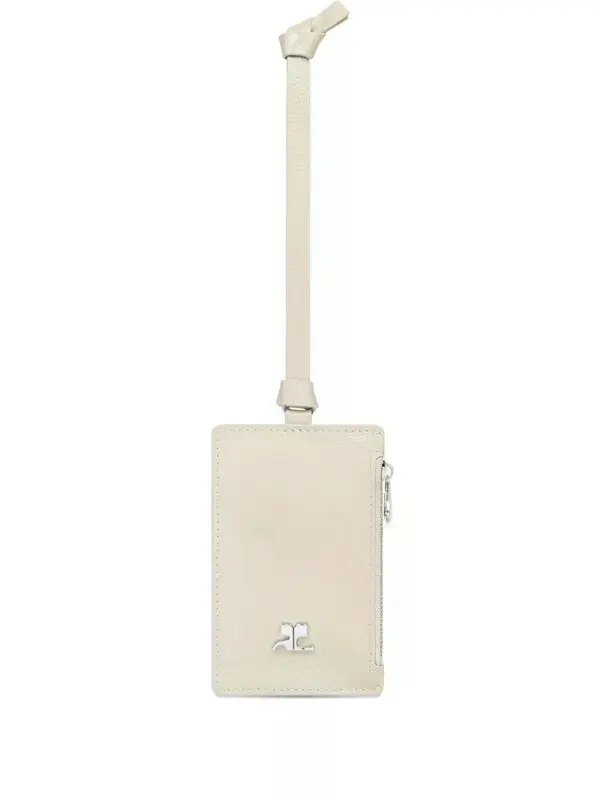 COURREGES Naplack Zip Cardholder - Neutrals