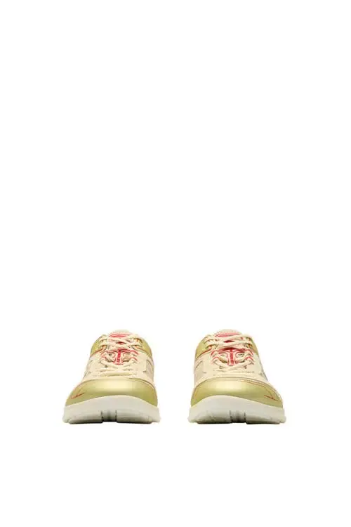 Burberry Check Matrix Sport Sneakers - Gold/clam Beige