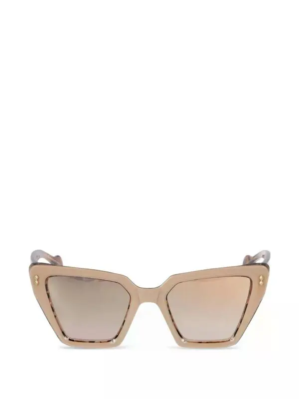 KADOR Vanessa Tortoiseshell Geometric Sunglasses