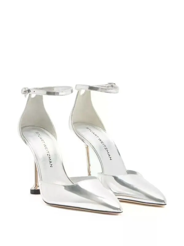 STUART WEITZMAN Ankle-strap Leather Pumps