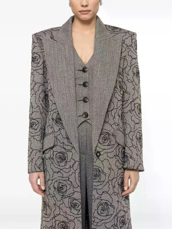 NISSA Sequin-embellished Coat