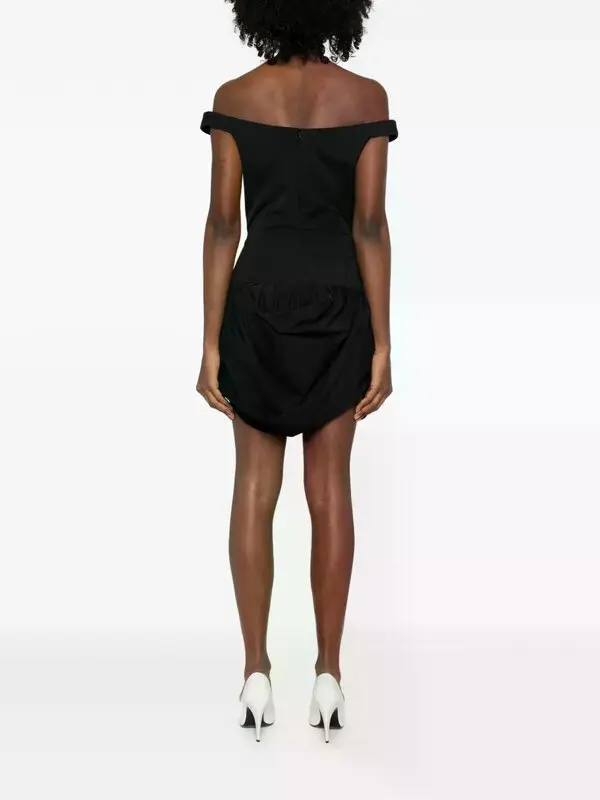 Magda Butrym Off-shoulder Gathered Mini Dress