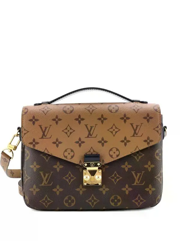 LOUIS VUITTON Pochette Metis Reverse Monogram Canvas Crossbody Bag - Brown
