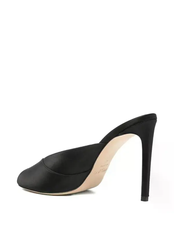 JIMMY CHOO Brigitte Peep-toe Heeled Mules - Black