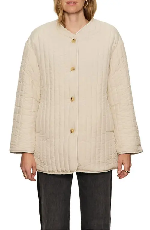 Sanctuary Reversible Collarless Faux Fur Jacket
