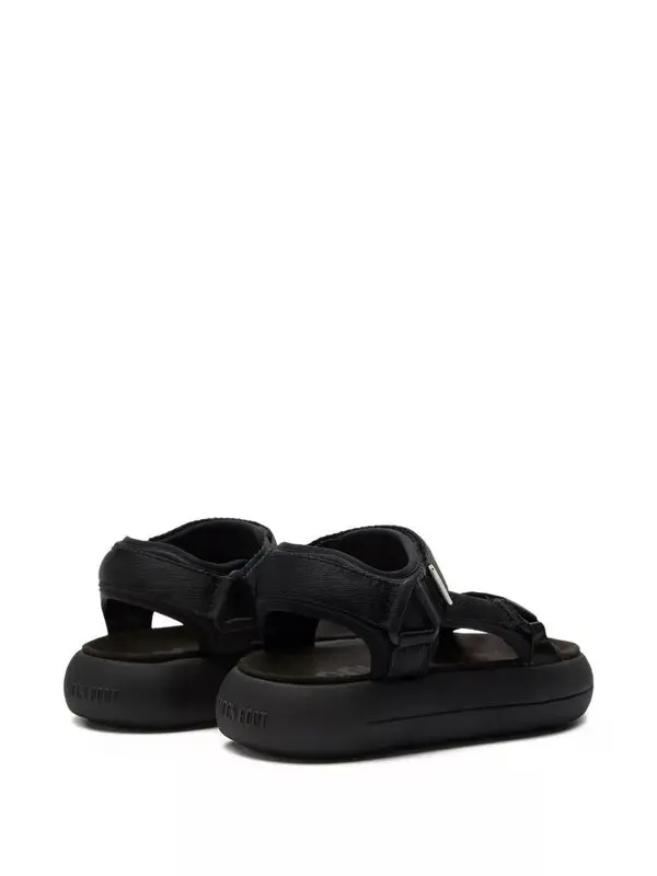 Moon Boot Logo-strap Platform Sandals - Black