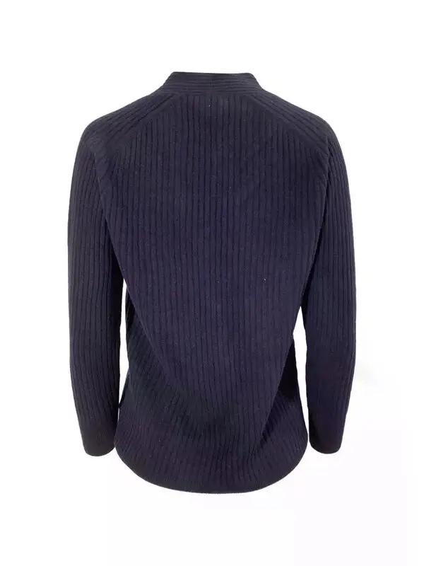 Iris & Ink V-neck Ribbed Sweater