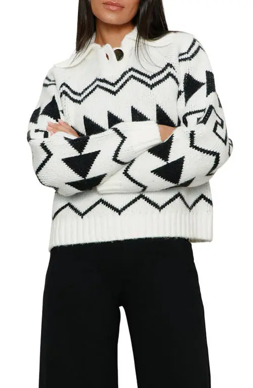 Sanctuary Below Zero Printed Sweater