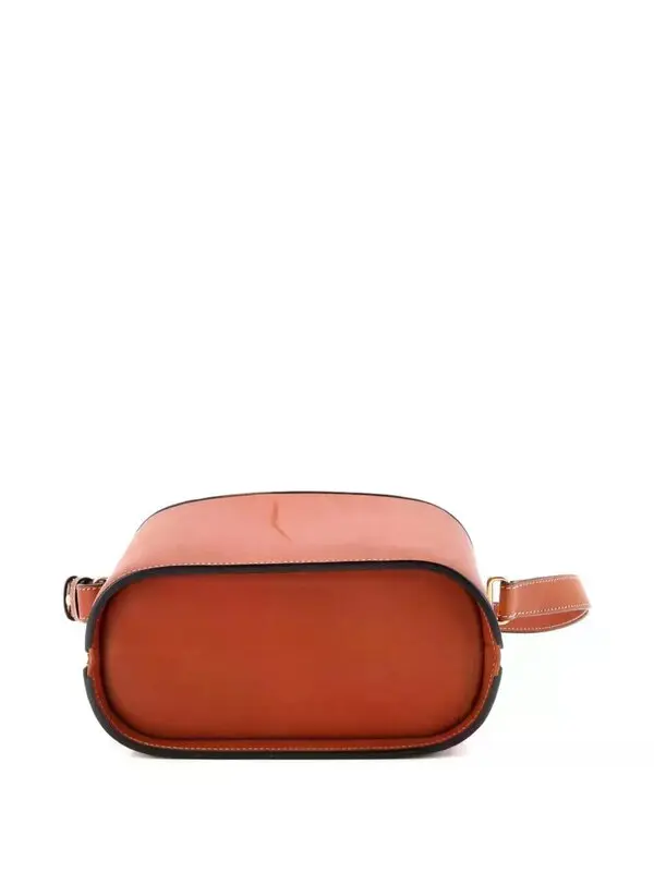 Celine Leather Lunch Box Shoulder Bag - Brown