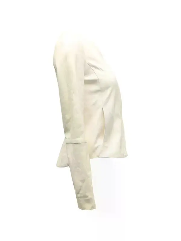Vince Collarless Leather Jacket