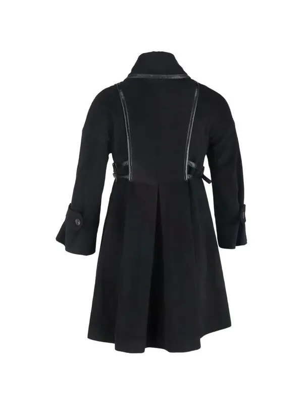 Sportmax Leather-trim Wool Coat