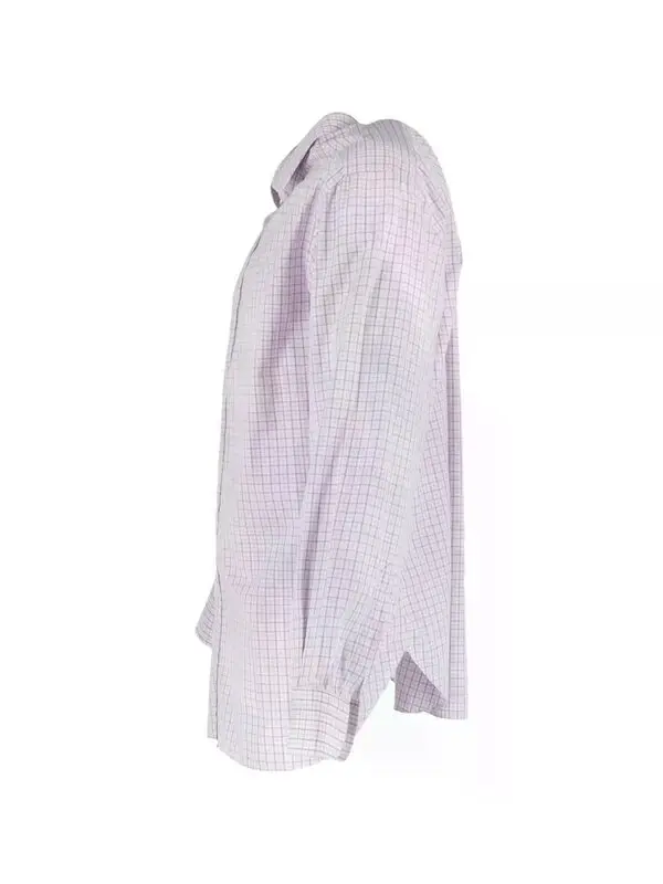 Giorgio Armani Check-pattern Long-sleeve Shirt