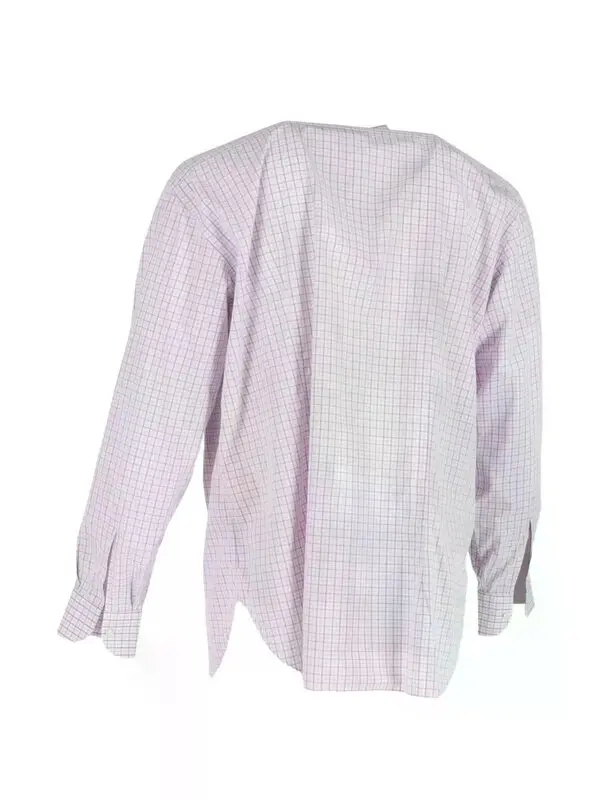 Giorgio Armani Check-pattern Long-sleeve Shirt