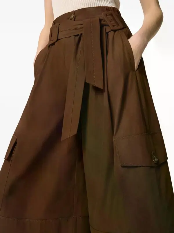 Pinko Tie Belt Cotton Shorts