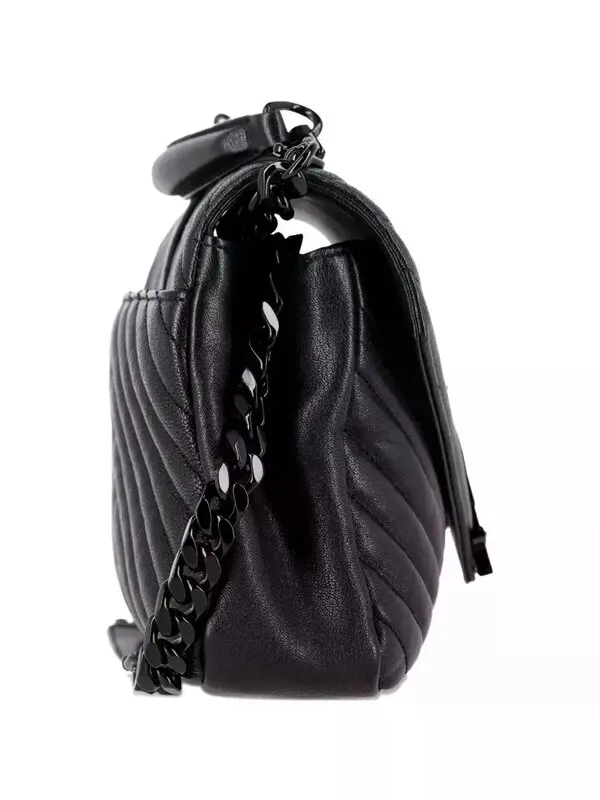 Saint Laurent Medium College Chevron-quilted Shoulder Bag