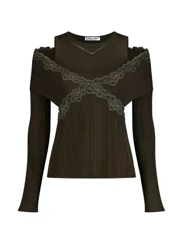 VAILLANT Split Lace Long-sleeve Top