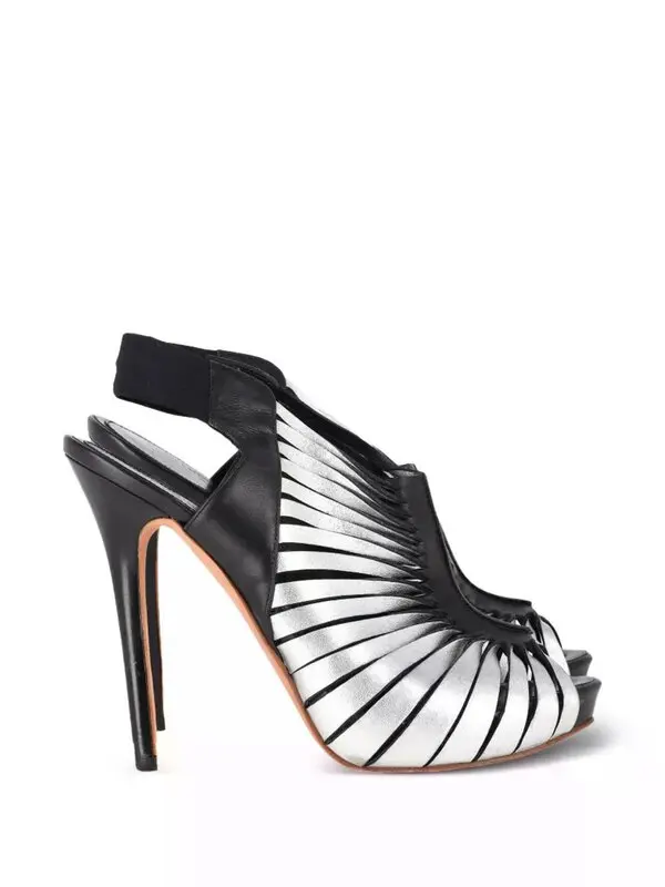 Alexander McQueen Peep-toe Slingback Pumps