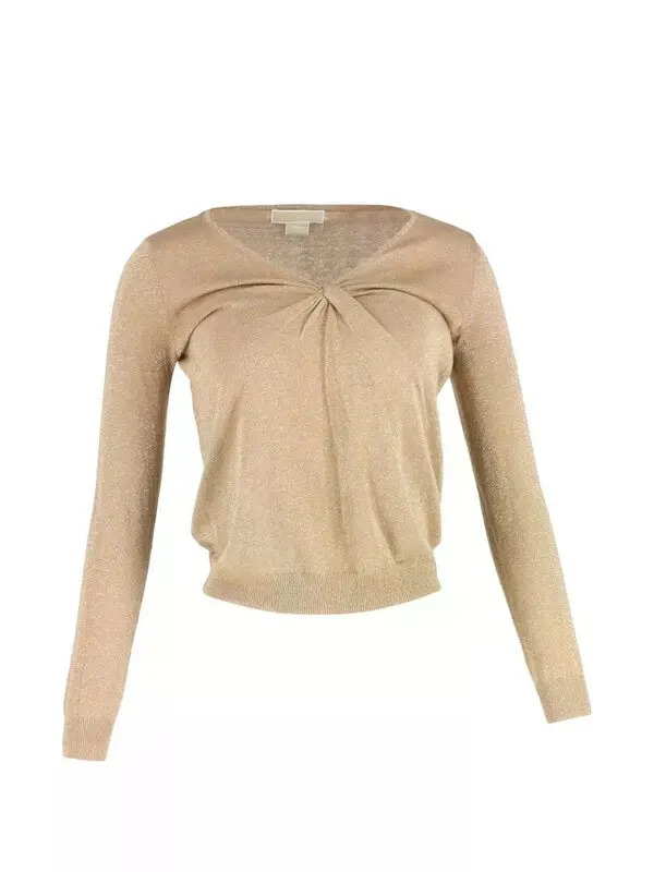 Michael Kors Twist-front Long-sleeve Sweater