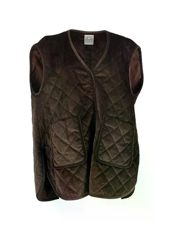 TOTEME Quilted Corduroy Vest