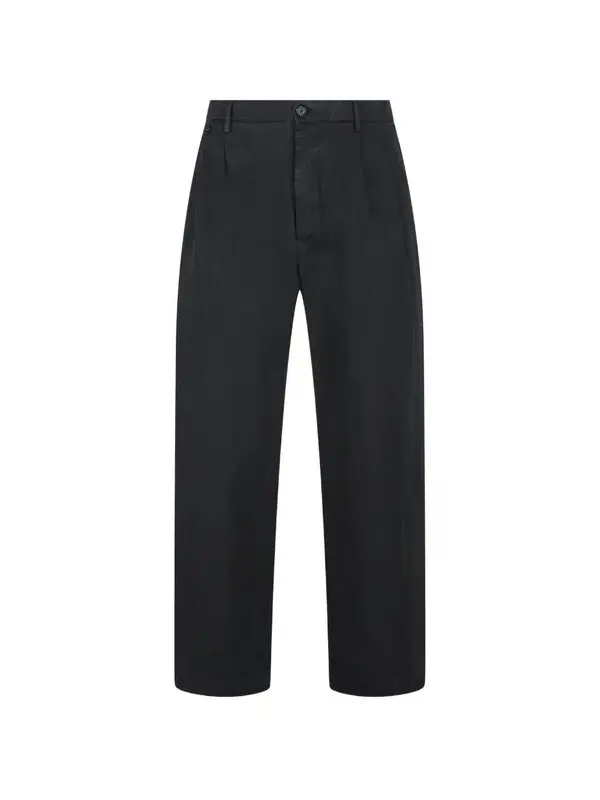 MASSIMO OSTI STUDIO Pleated Trousers - Black