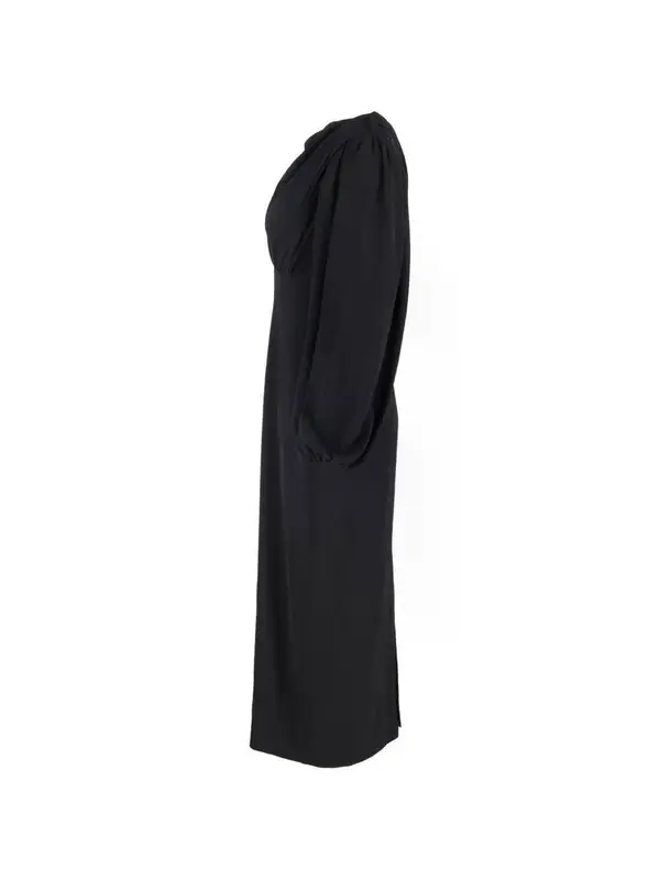 EMILIA WICKSTEAD Long-sleeve Midi Dress - Black