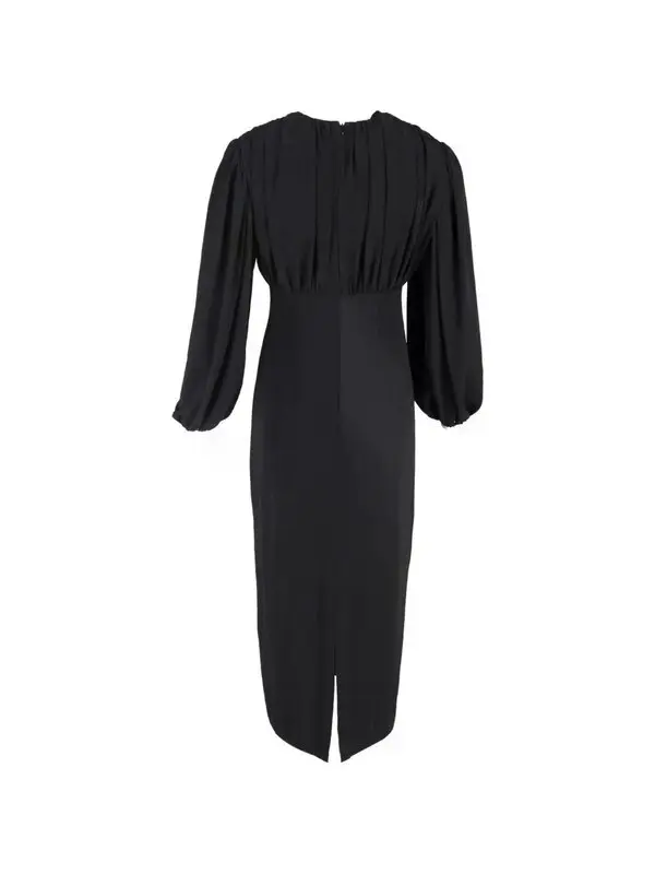 EMILIA WICKSTEAD Long-sleeve Midi Dress - Black