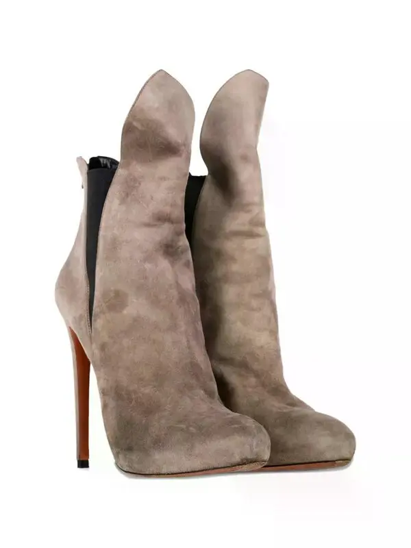 Alaïa Suede Rear-zip Ankle Boots